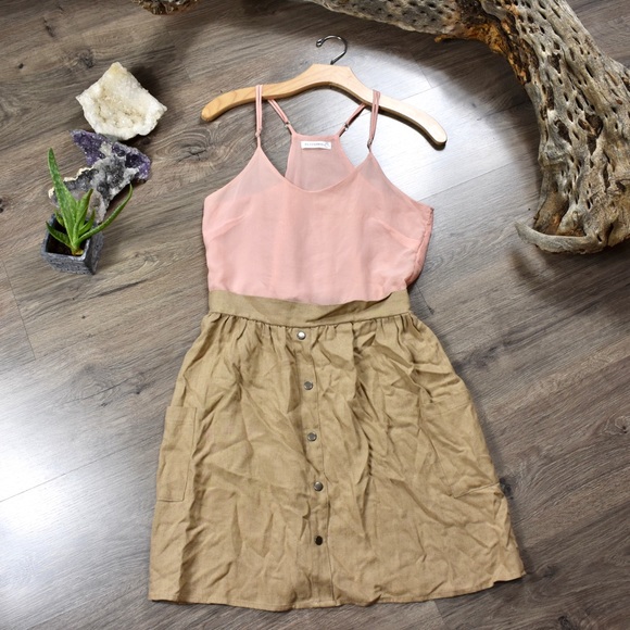 Peppermint | Dresses | Peppermint Linen Dress | Poshmark